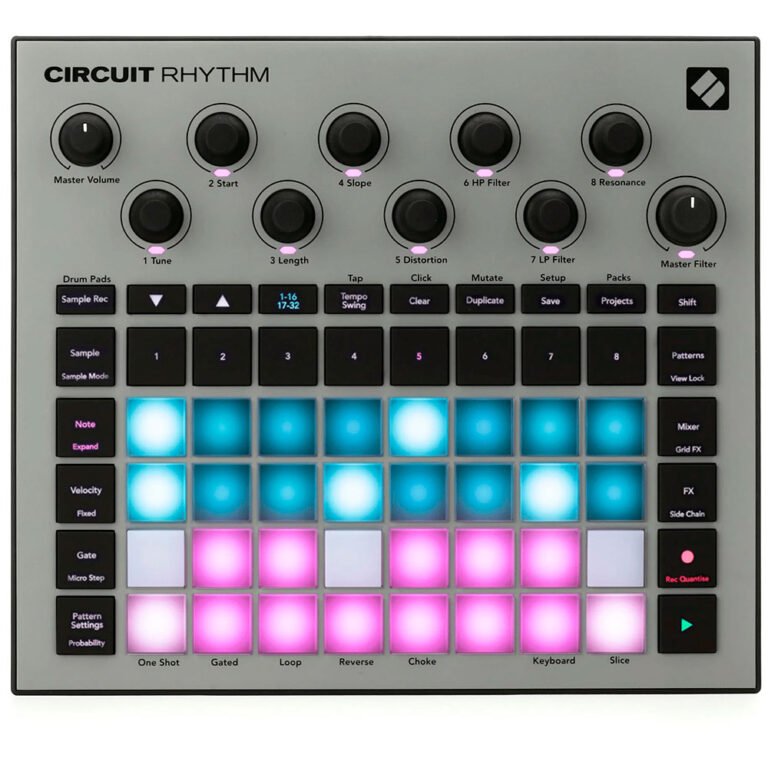 Novation Circuit Rhythm | Groovebox con Importación de Muestras • AudioSpot